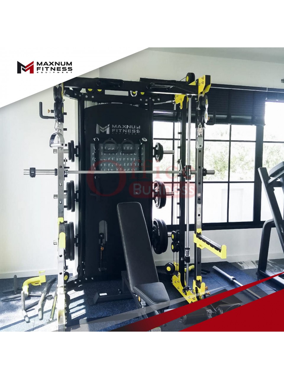Maxnum T100 Multi Function Smith เครื่องออกกำลังกายกลางแจ้ง เครื่องออกกำลังกาายสแตนเลส เครื่อง ...